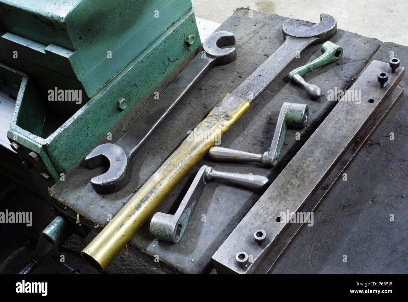 Industrial spanners and wrenches Stock Photo - Alamy