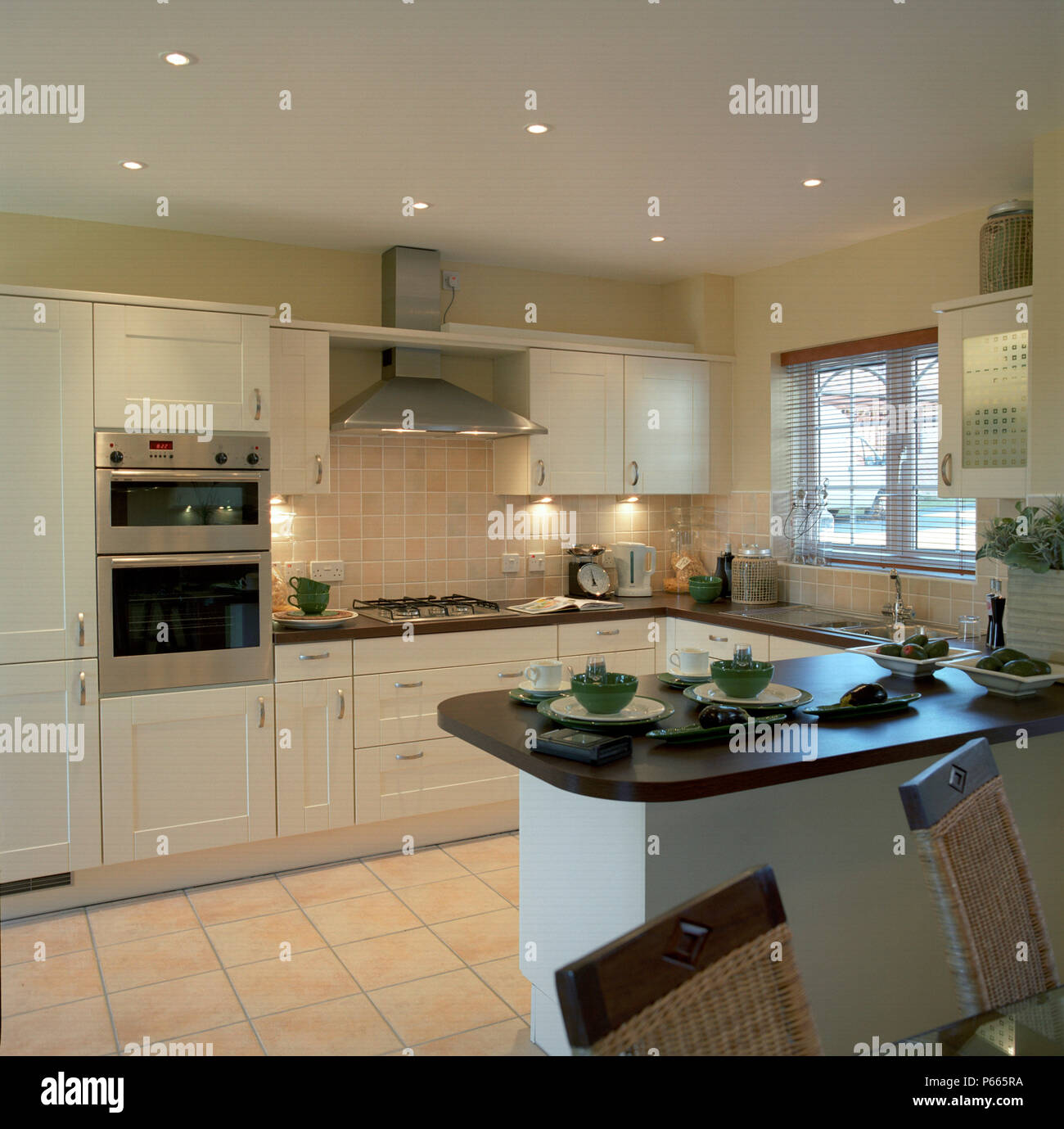 Kitchen, modern house, England Stock Photo - Alamy