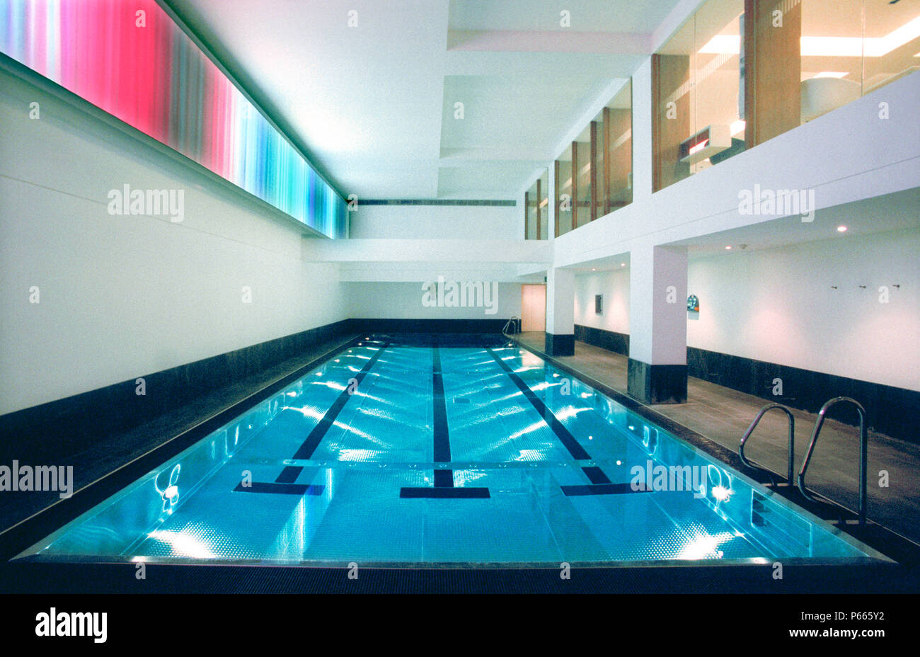 New swimming pool fitted with stainless steel grid. This new design ...