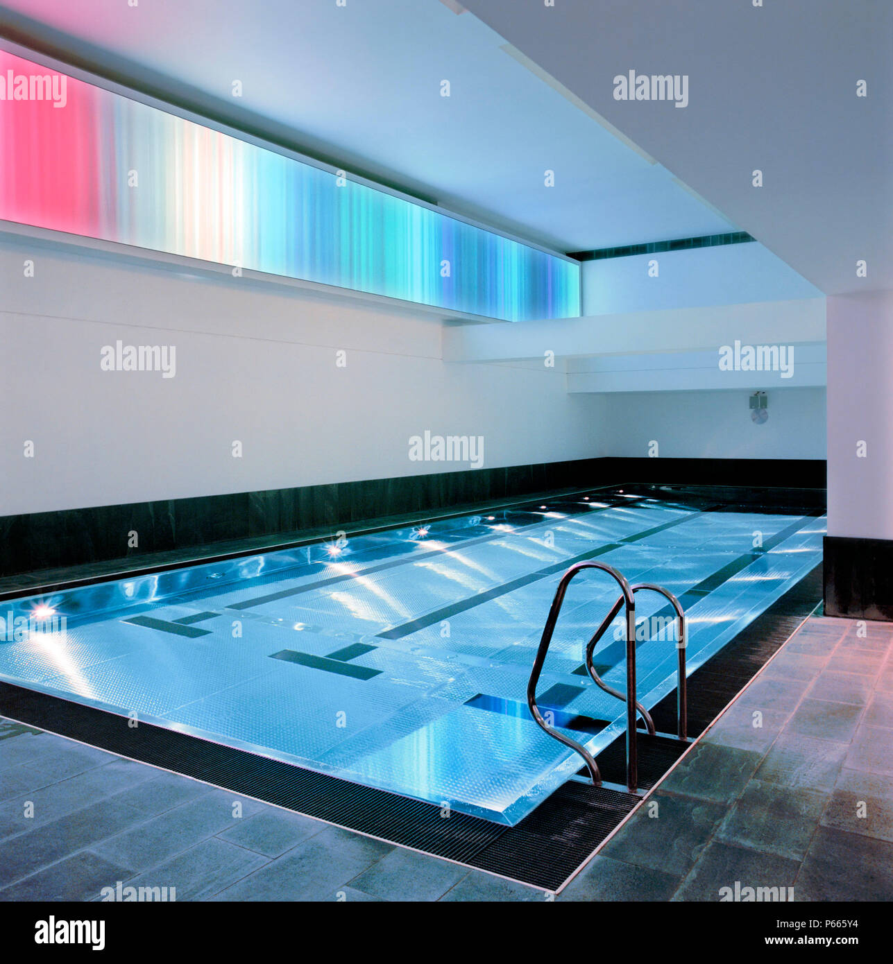 New swimming pool fitted with stainless steel grid. This new design ...