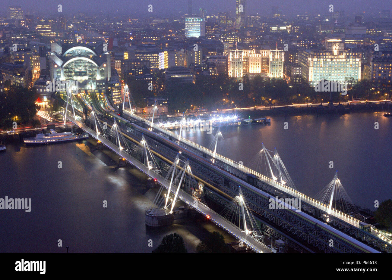 Hungerford Bridge is the only London crossing to combine rail and foot ...