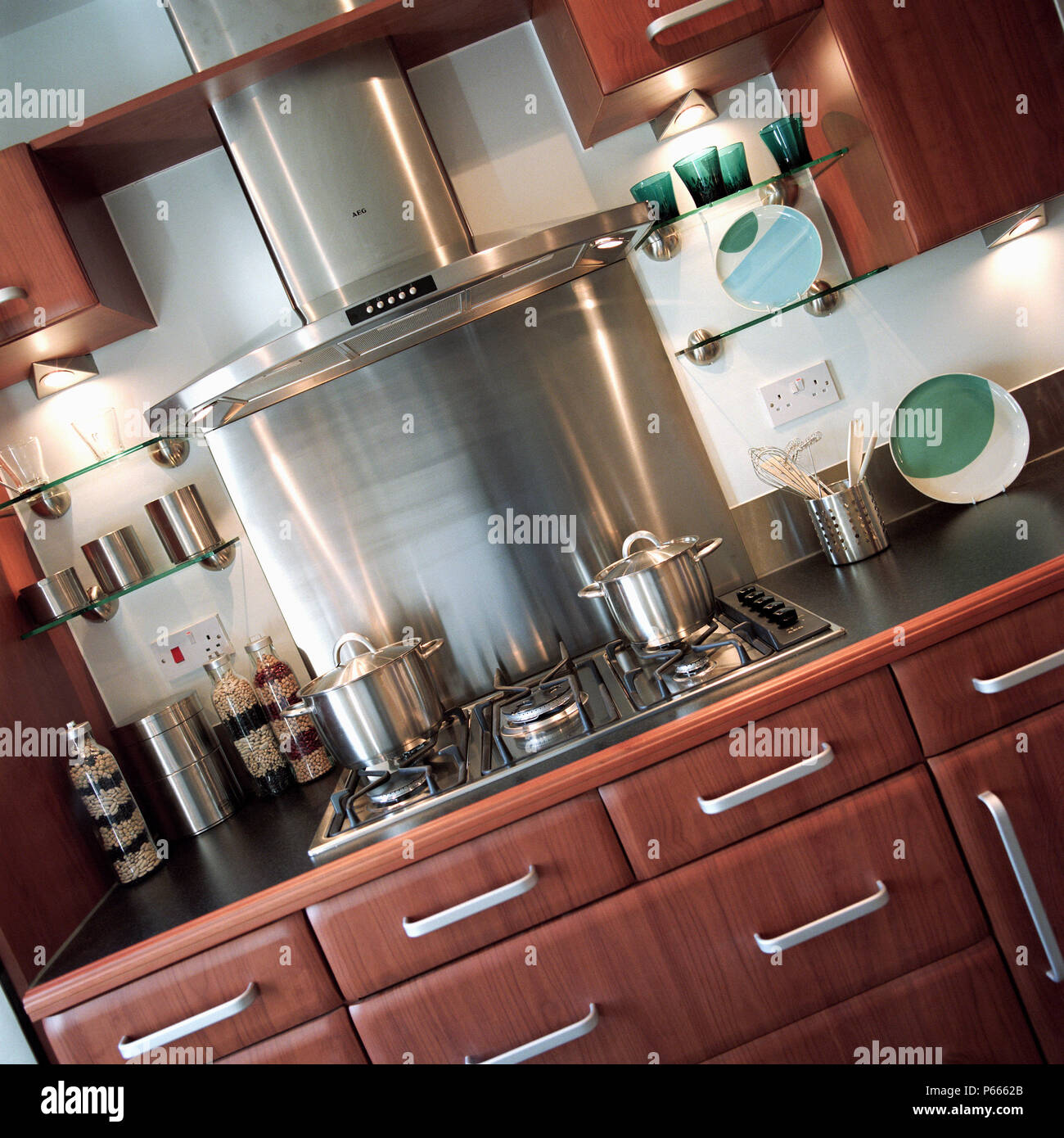 Detail of modern kitchen Stock Photo - Alamy