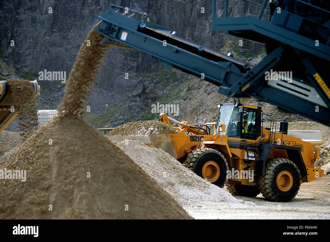 Case 921C wheeled loader on a quarry site Stock Photo - Alamy