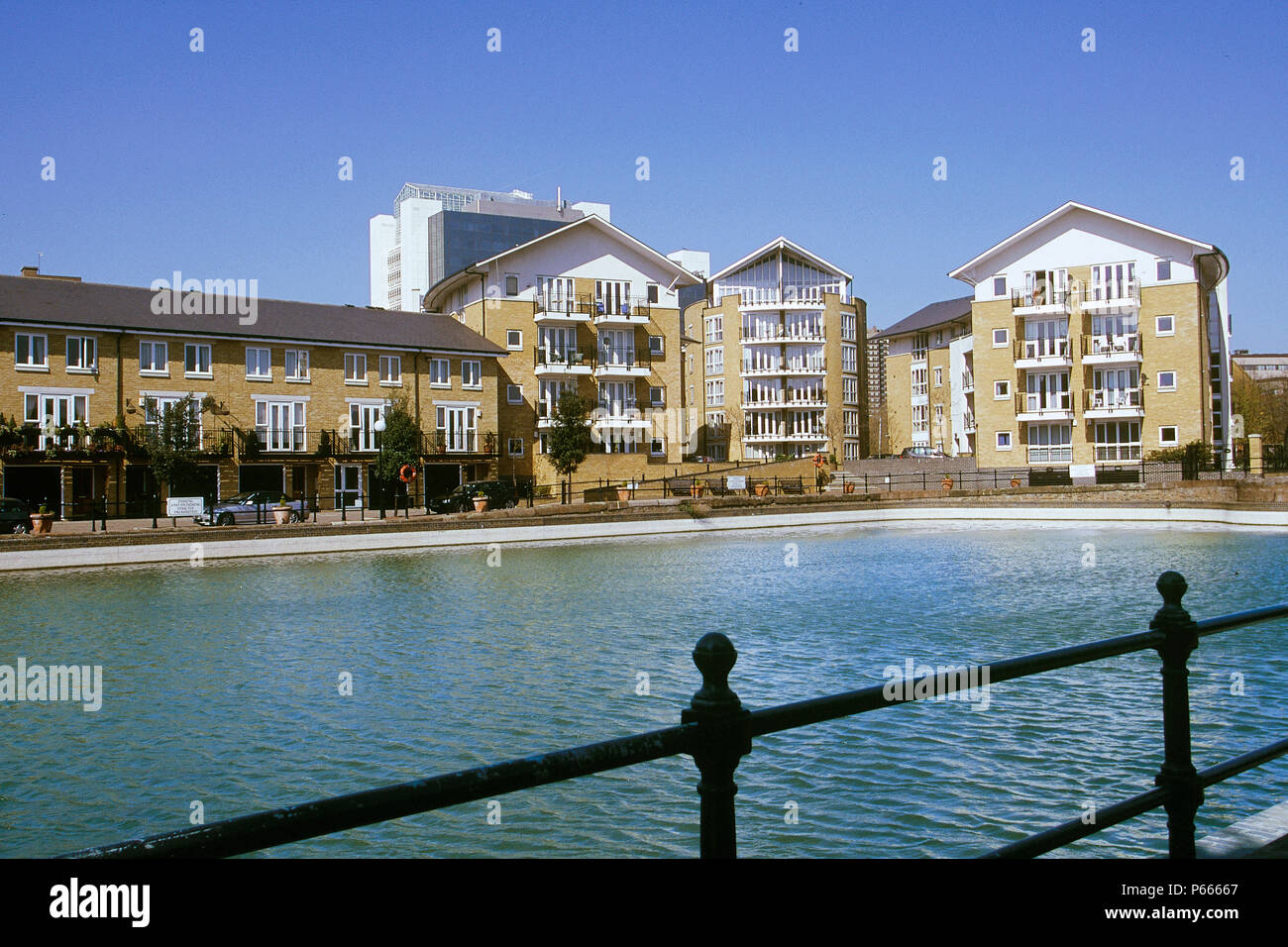 Modern waterfront residential development Stock Photo - Alamy