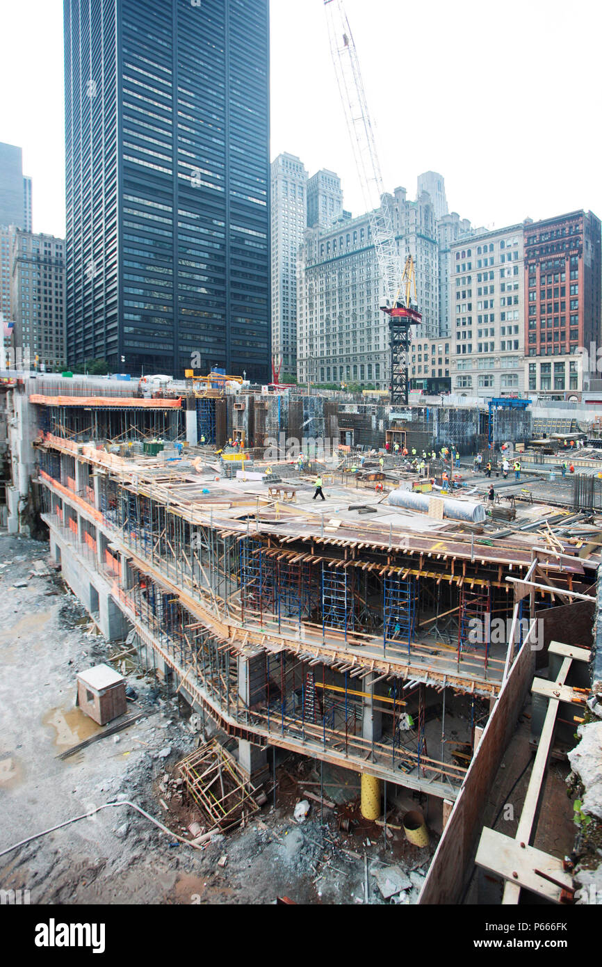 World Trade Centre, New York City, USA August 2009, Tower 4 Stock Photo ...