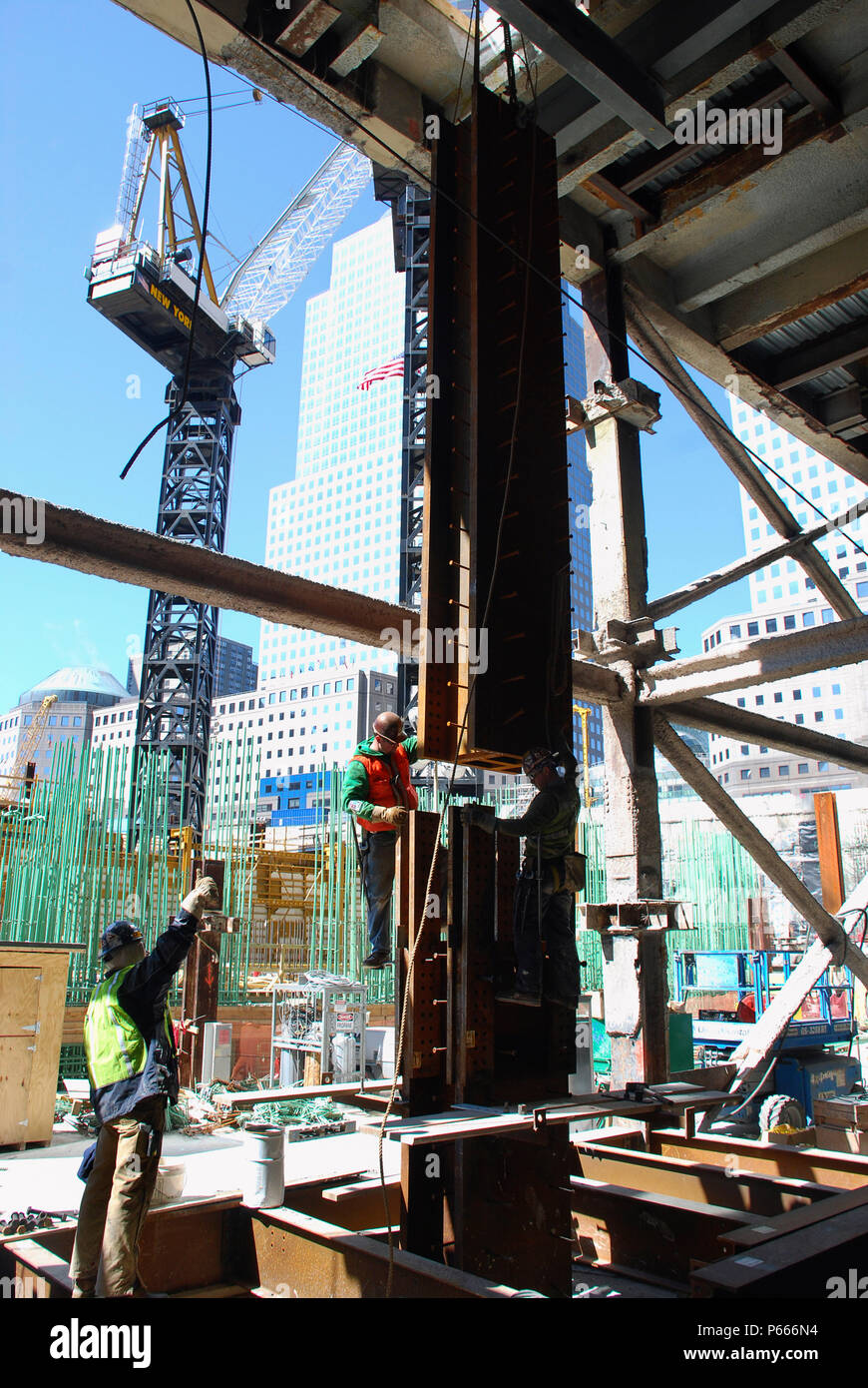 Foundations structure, World Trade Centre construction site, Lower ...