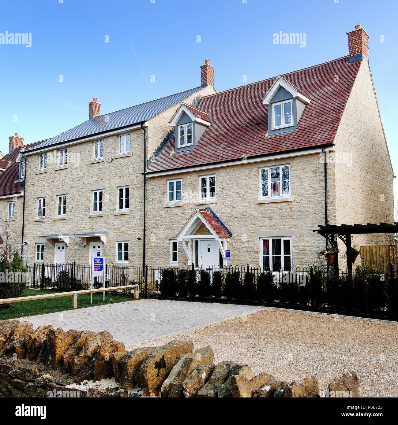 Luxury modern build house, UK Stock Photo - Alamy