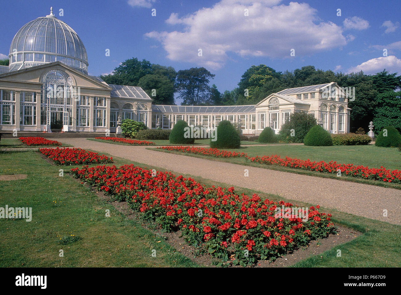 Syon Park conservatory, greenhouses and gardens. London, United Kingdom ...