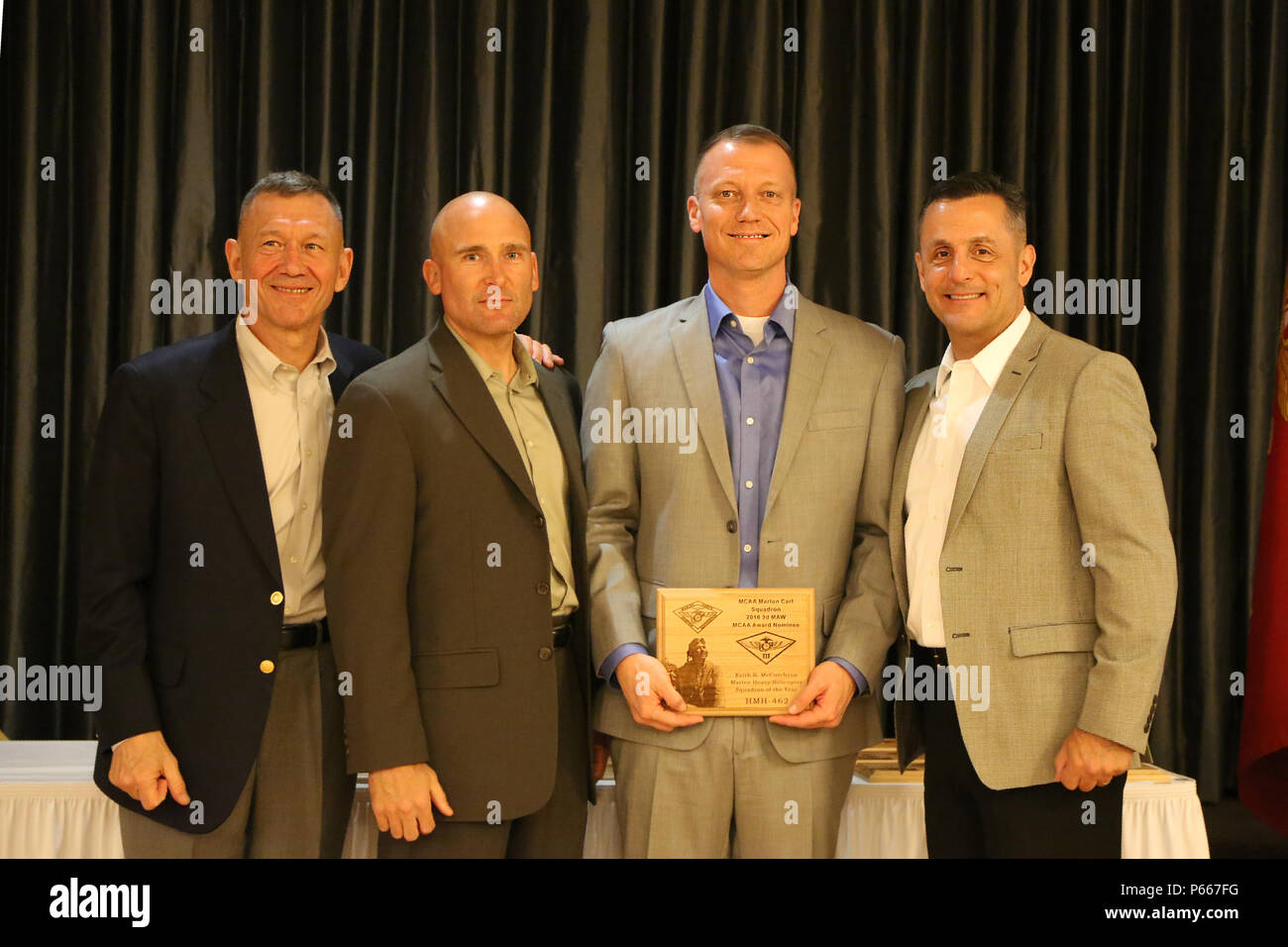 U.S. Marine Corps Lt. Col. Isaac Lee, Commanding Officer and SgtMaj ...