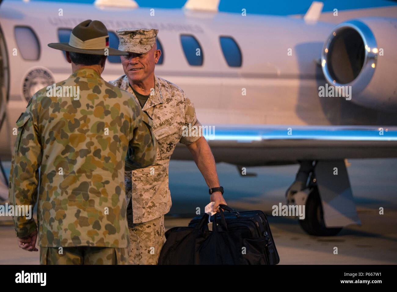 Col. Brian J. Bailey, Deputy Commander of Northern Command, welcomes Lt ...