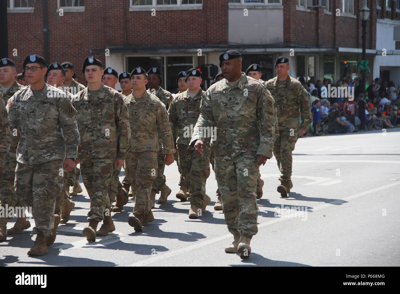 Command Sgt. Maj. Quentin Fenderson of 1st Battalion, 30th Infantry ...