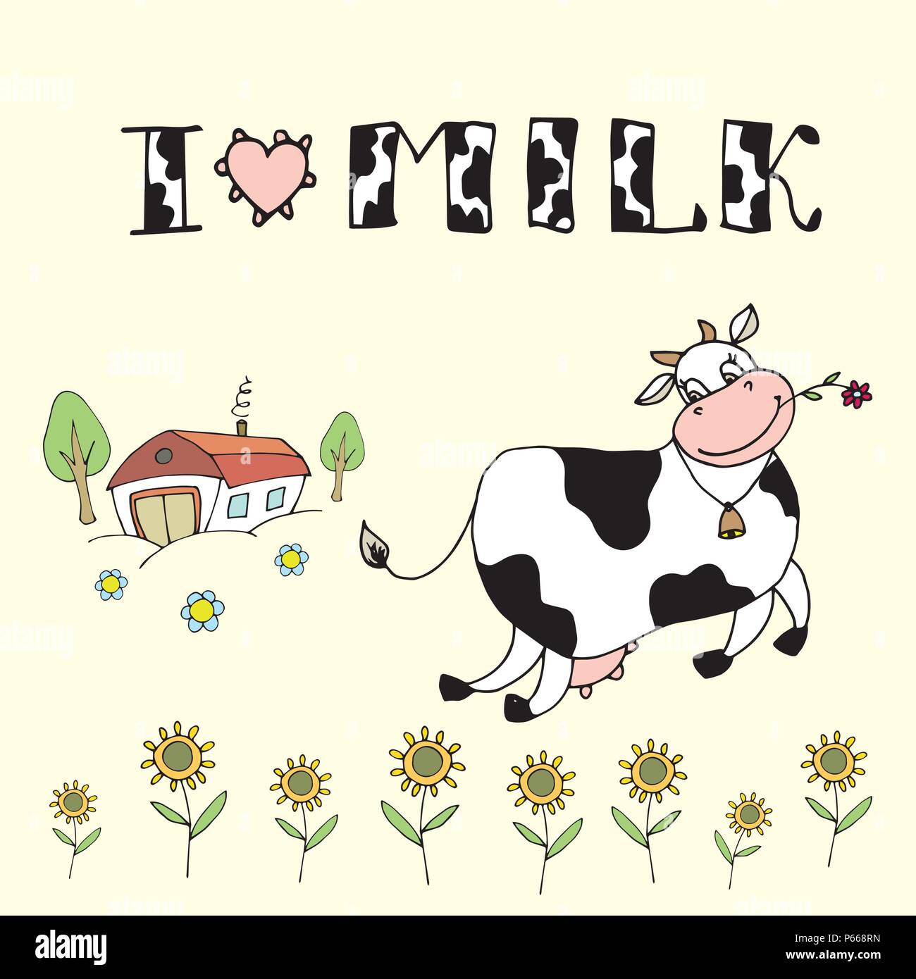 Cute Animated Cows In Love