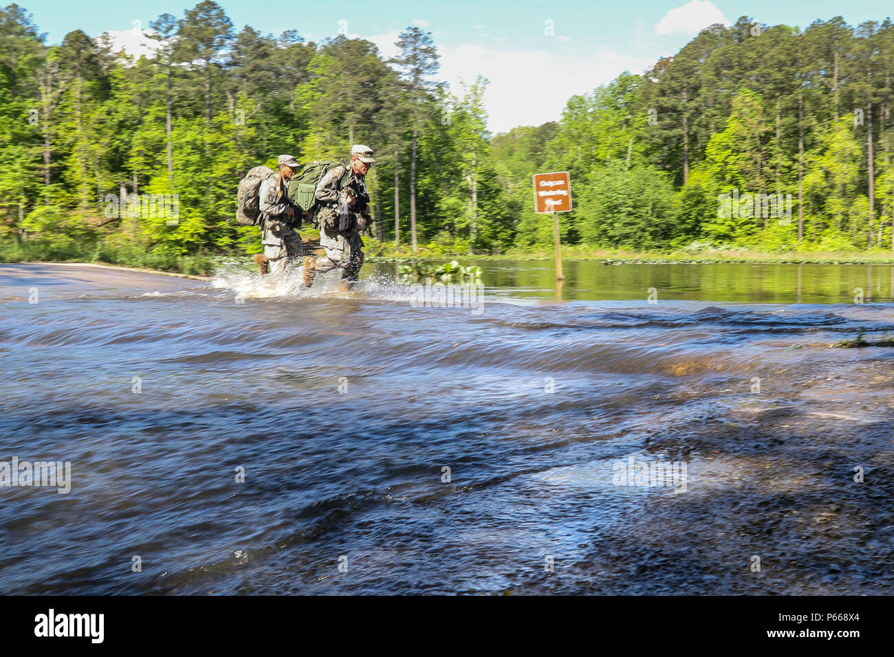 Engineers assigned to the 37th Brigade Engineer Battalion, 2nd Brigade ...