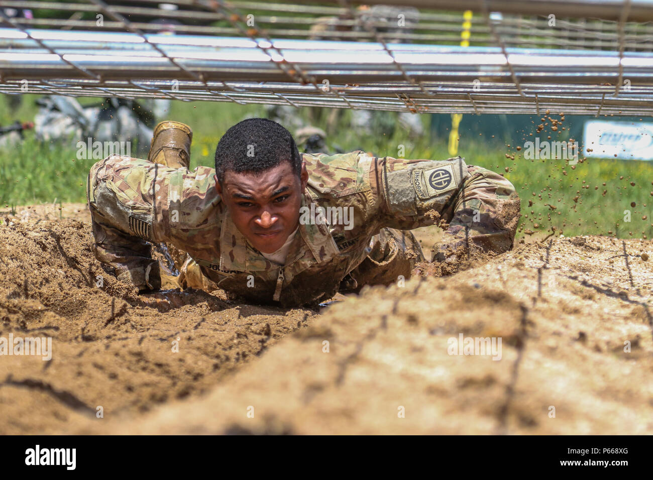 Spc. Tracobie Jordan, an engineer assigned to the 37th Brigade Engineer ...