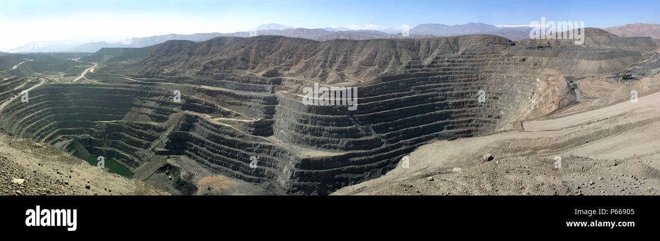 Panorama From Candelaria Open Cast Mine, in Copiap‹, Chile Stock Photo ...