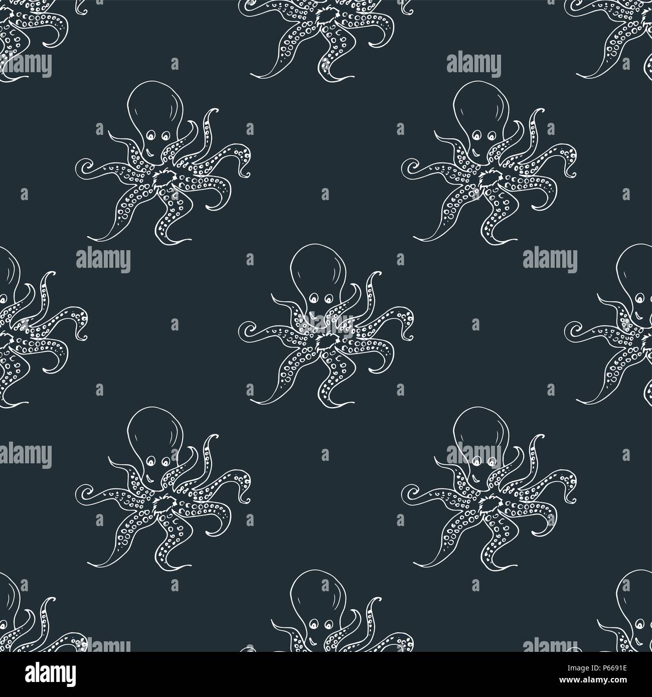 Octopus seamless texture hi-res stock photography and images - Alamy