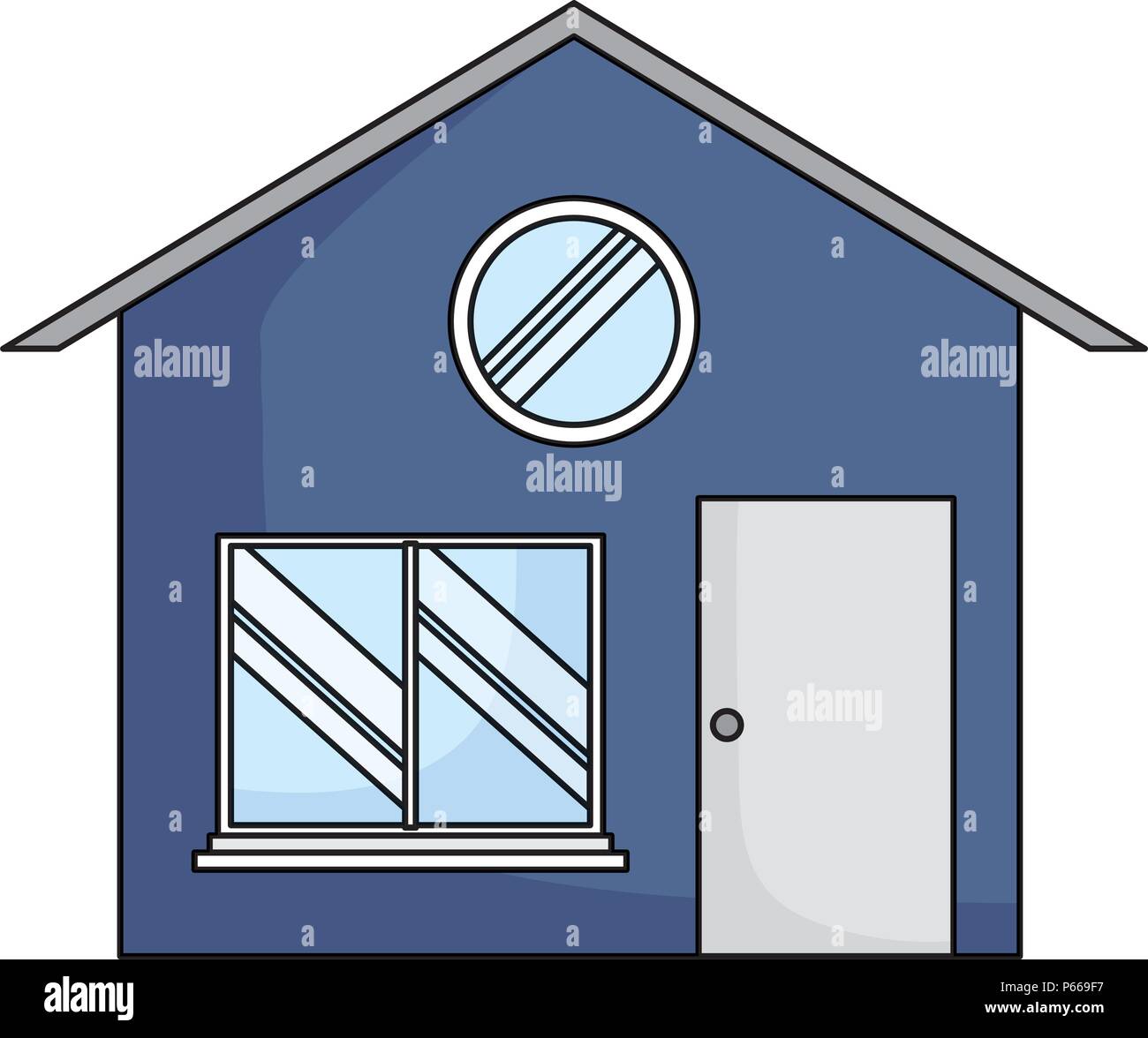 traditional house icon over white background, colorful design. vector ...