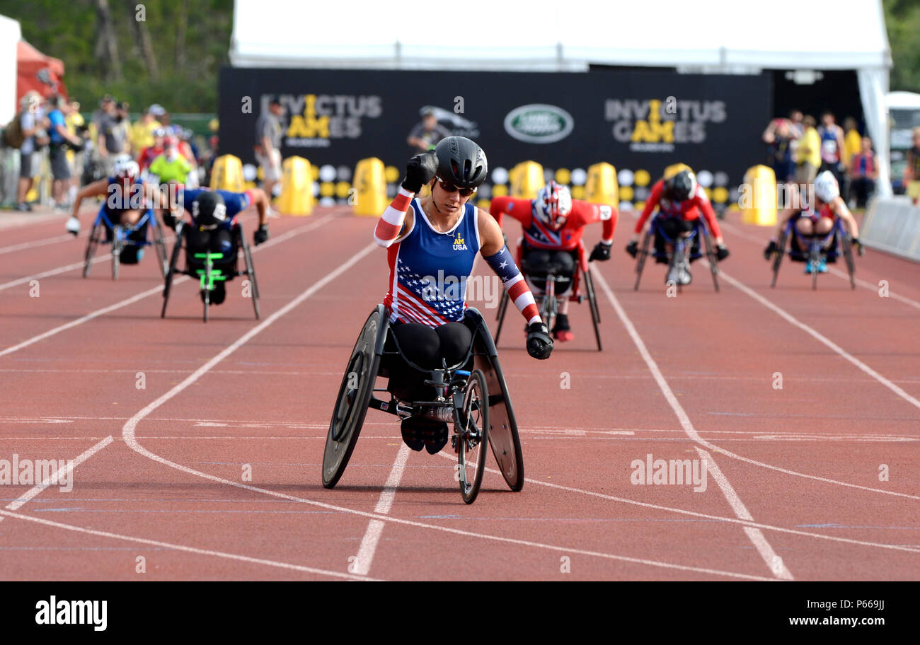 U.S. Army Capt. Kelly Elmlinger, finishes first in the 1500- meter race ...