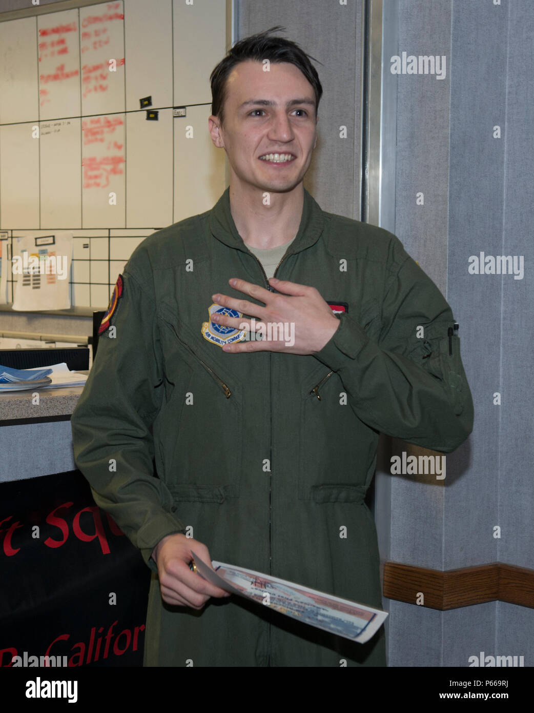 Colonel Christopher Maddox, 60th Operations Group, commander and Chief ...