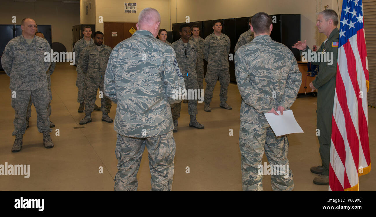 Colonel Joel Jackson, commander, 60th Air Mobility Wing, and Chief ...