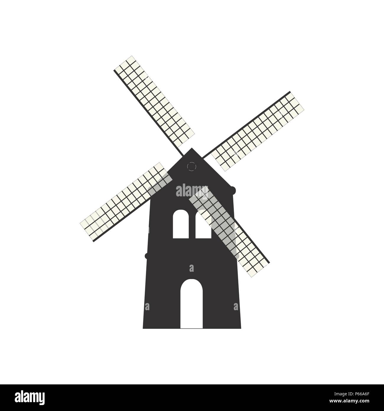 Windmill icon,isolated on white background,vector illustration Stock ...