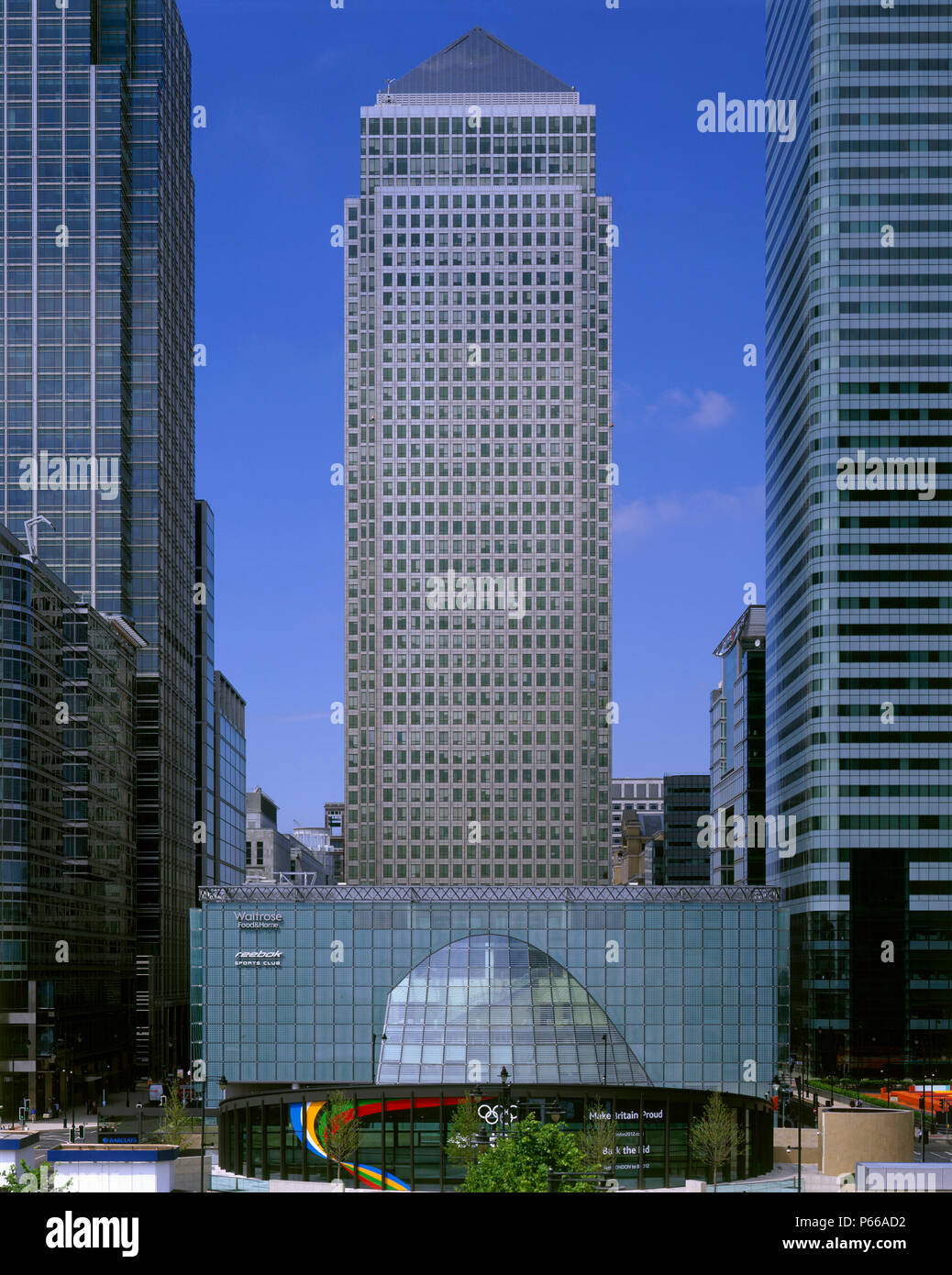 Canary Wharf Docklands area. London United Kingdom Stock Photo - Alamy