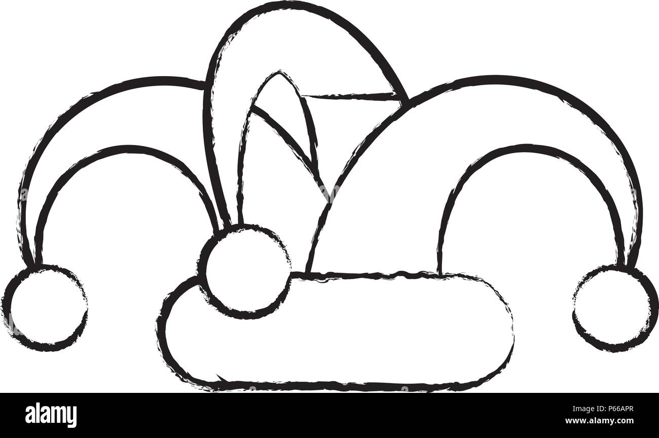 Jester hat icon over white background, vector illustration Stock Vector ...