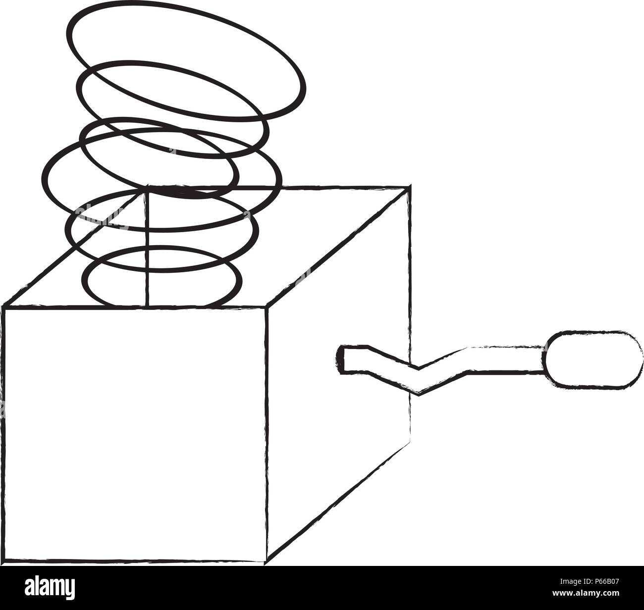 Joke box over white background, vector illustration Stock Vector Image ...