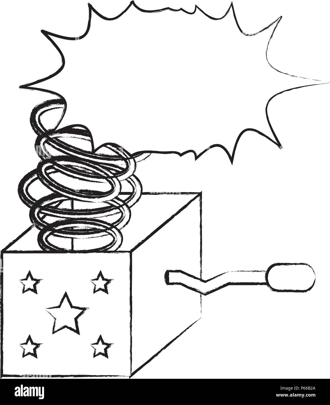 Joke box over white background, vector illustration Stock Vector Image ...