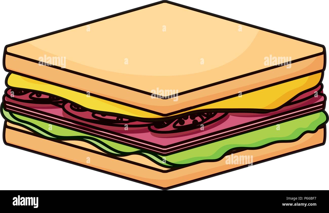 sandwich icon over white background, colorful design. vector ...