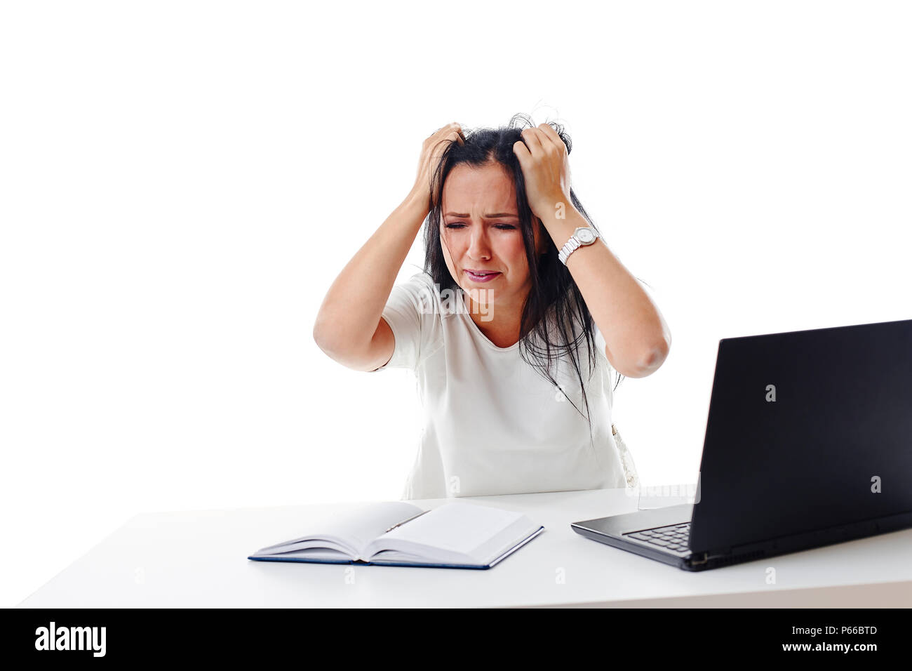 Negative emotions. Angry mad businesswoman crazy boss furious woman ...