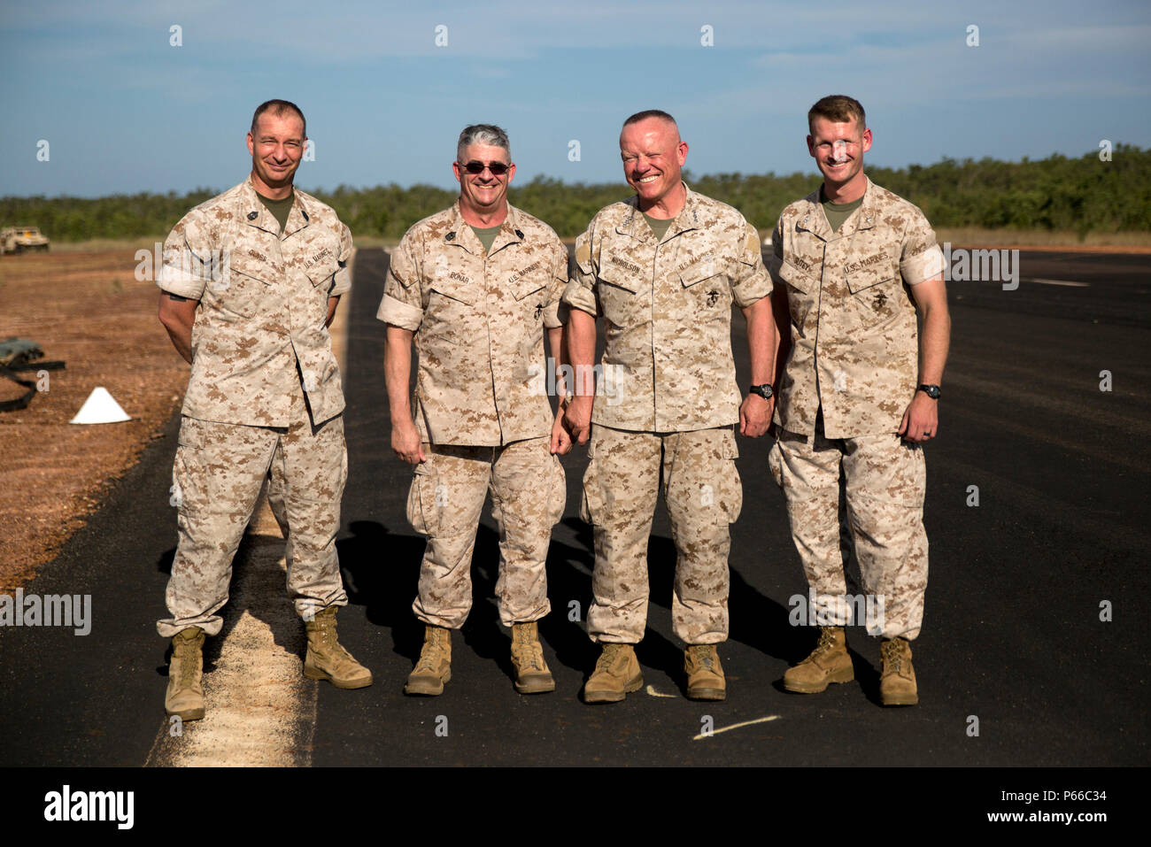 Marines from left to right, Sgt. Maj. Stuart D. Glass, 1st Battalion ...