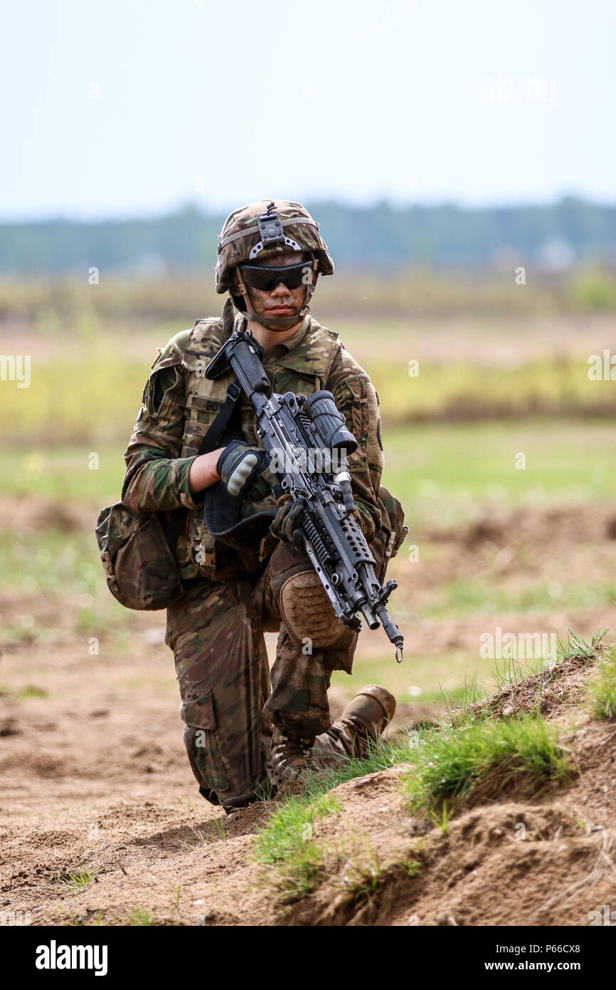 Pvt. Bradley Boyer, an infantryman with Ghost Troop, 2nd Squadron, 2nd ...