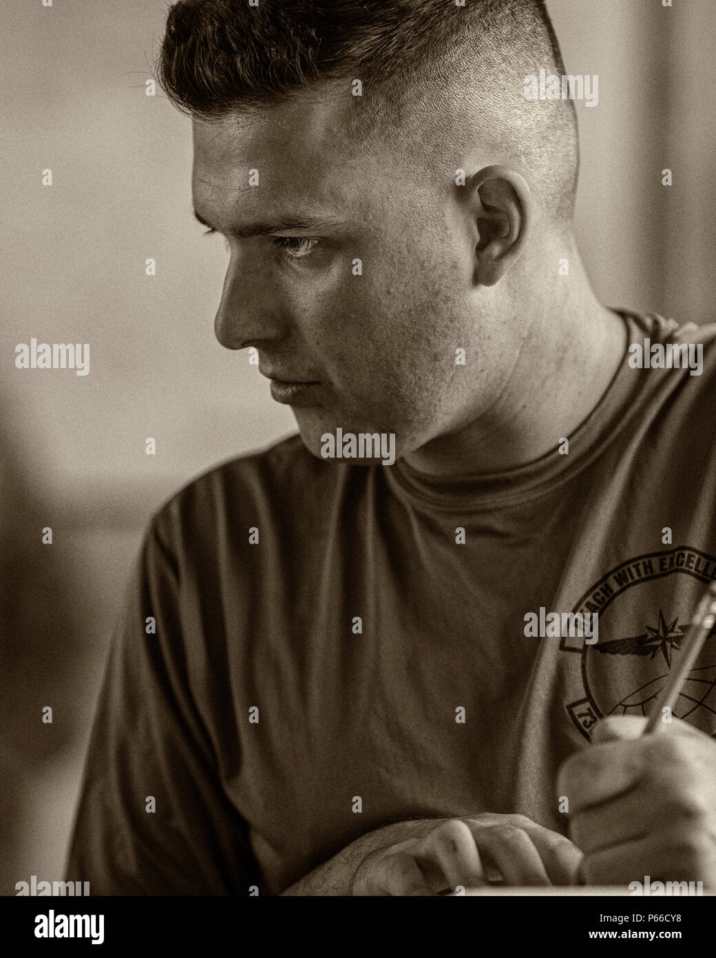 Staff Sgt. Austin LeClair, 730th Air Mobility Squadron crew chief ...