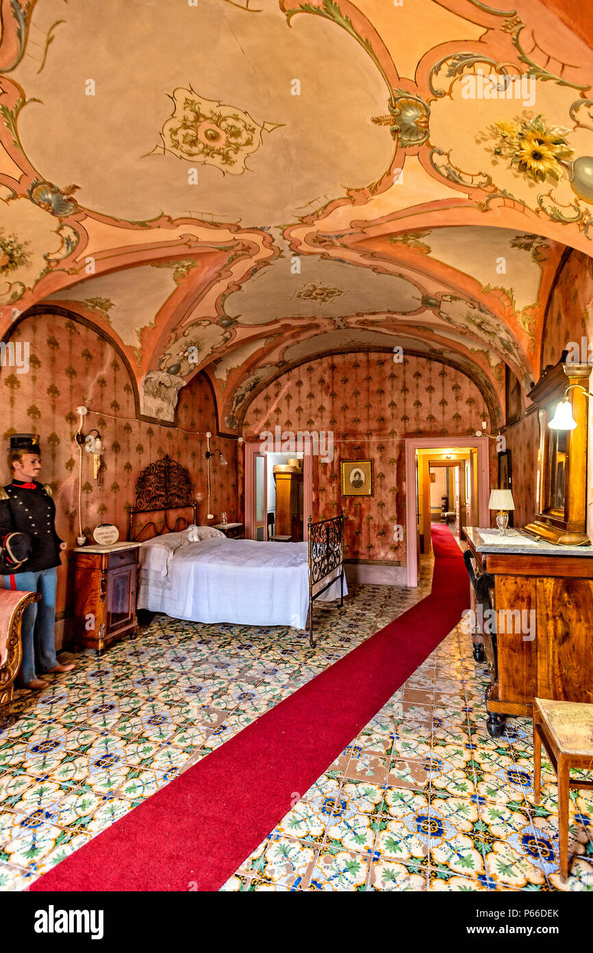 Italy Sardinia Bosa,historic center, Casa Deriu museum,elegant house ...