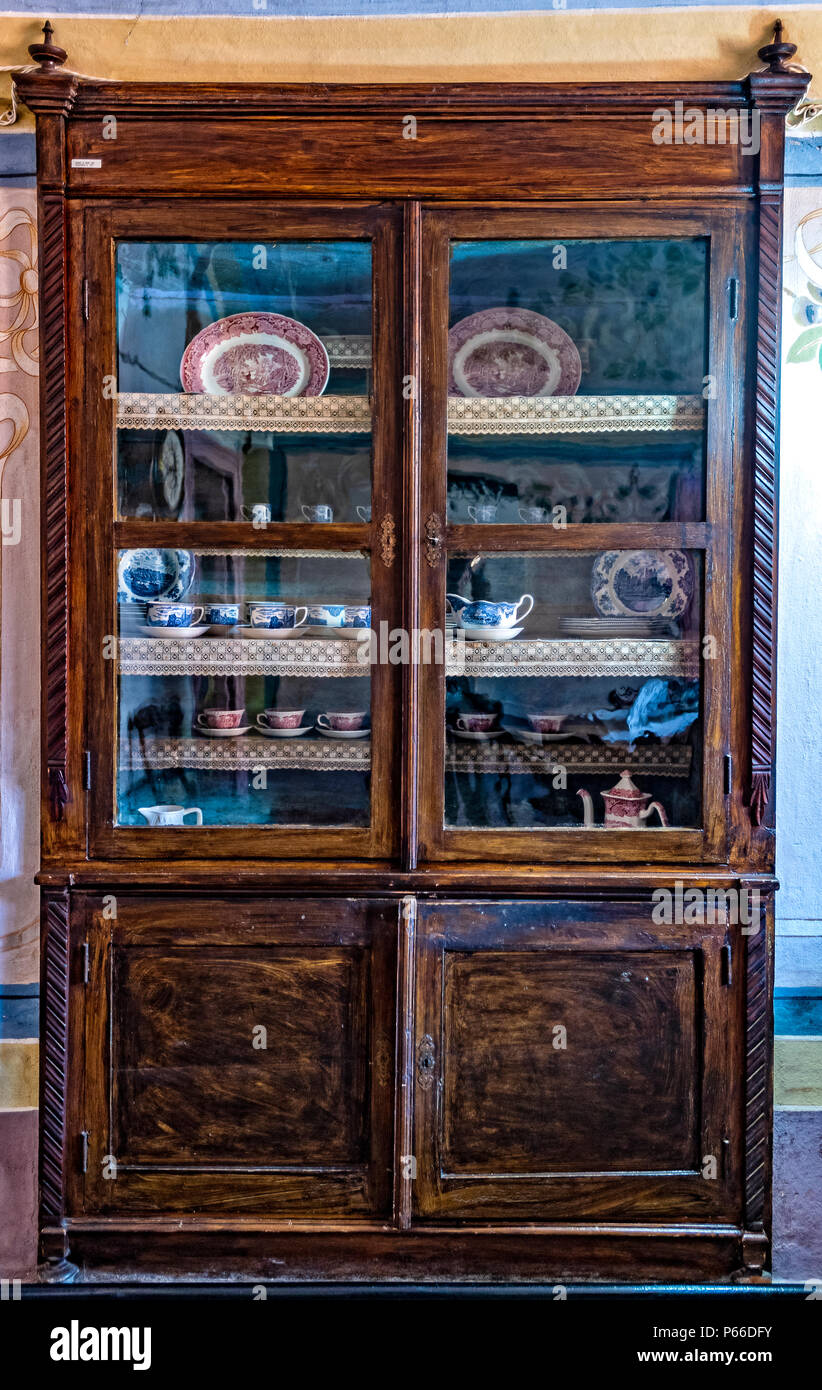 Italy Sardinia Bosa,historic center, Casa Deriu museum,elegant house ...