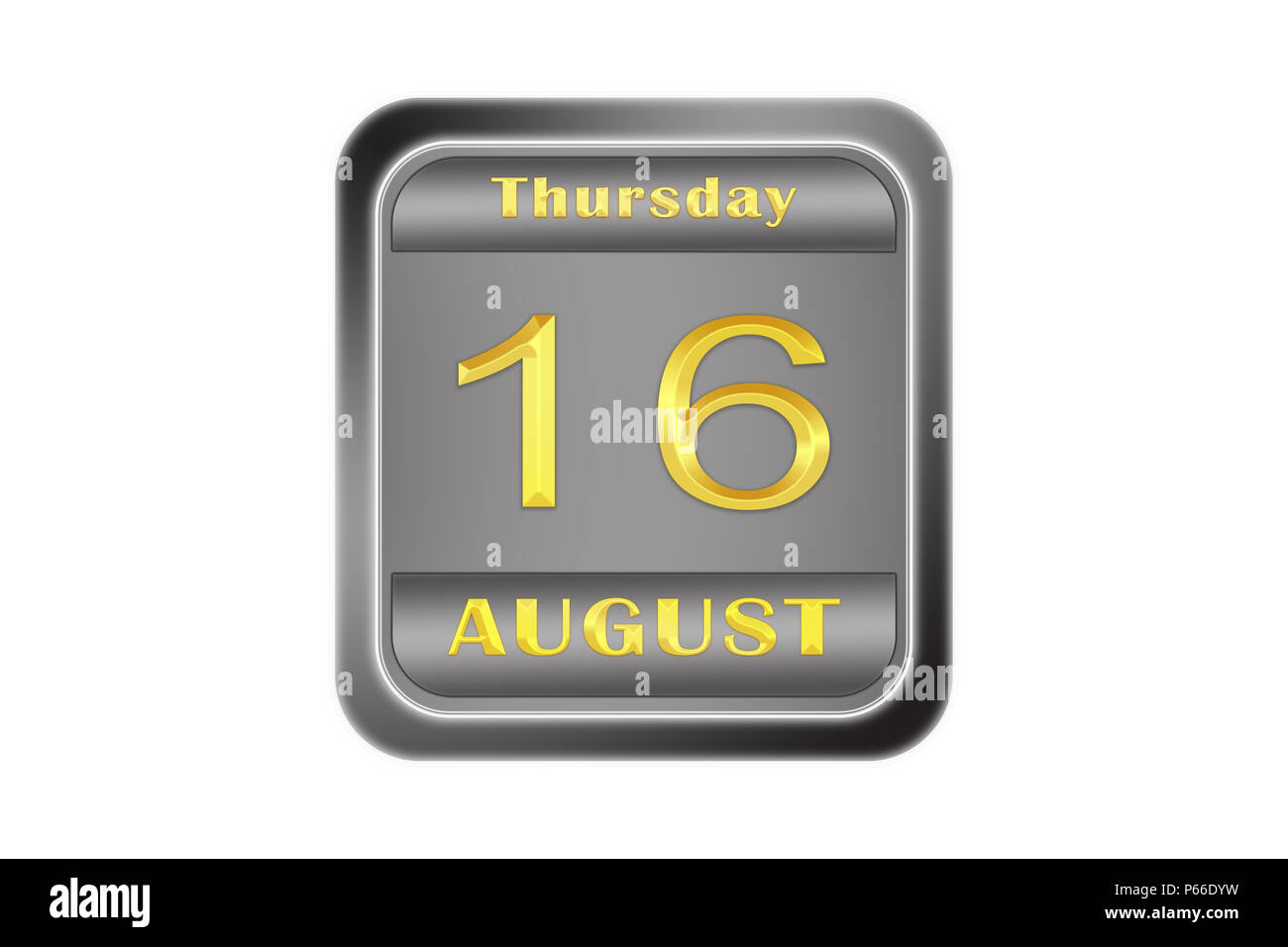 Thursday august 16 hi-res stock photography and images - Alamy