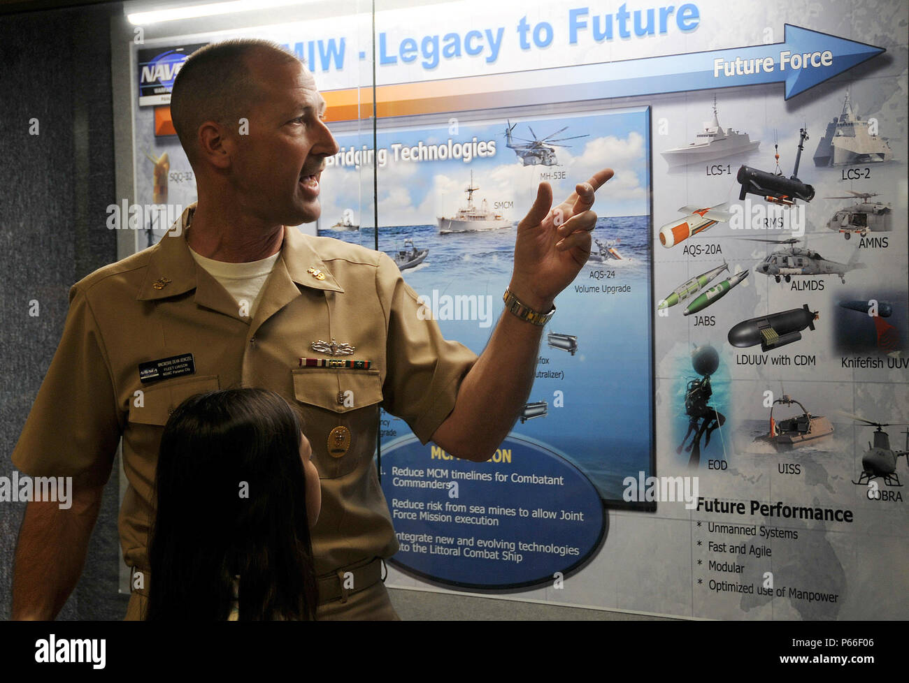 PANAMA CITY, Florida - Mineman Master Chief Dean Venczel speaks about ...