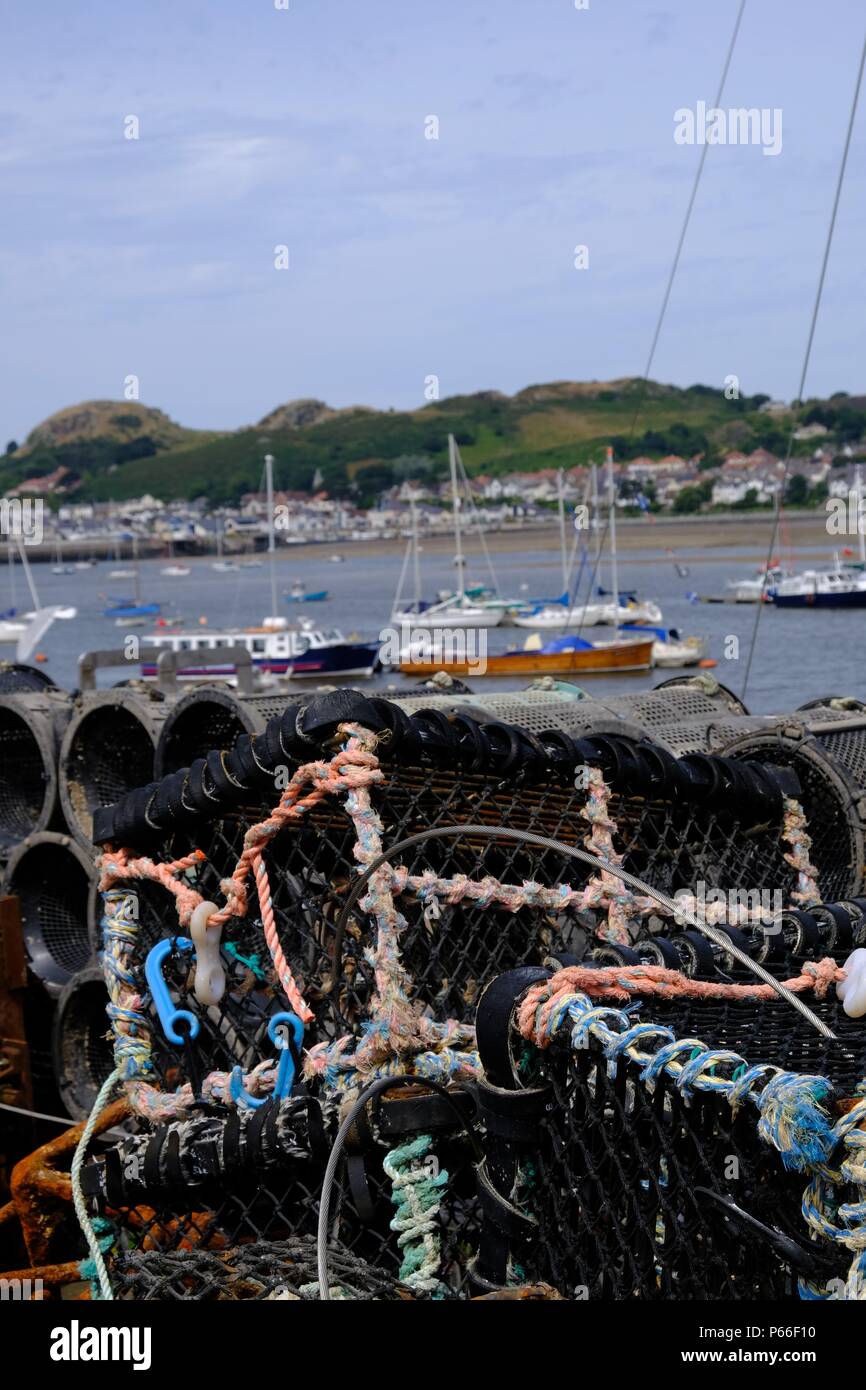 Fishing boats in Conwy, Wales Stock Photo - Alamy
