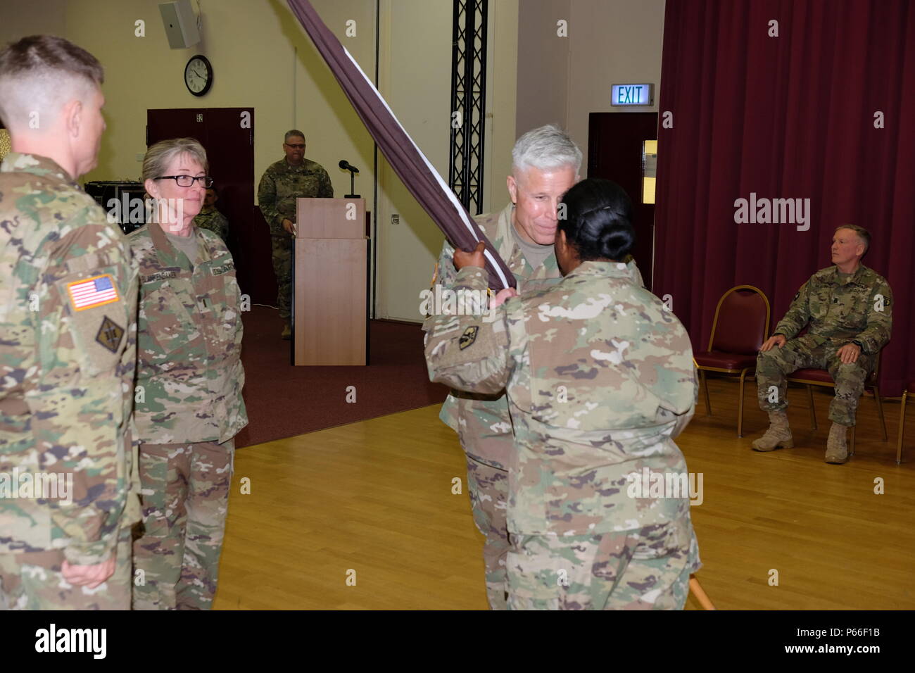 KAISERSLAUTERN, Germany-The 7th Mission Support Command holds a Change ...