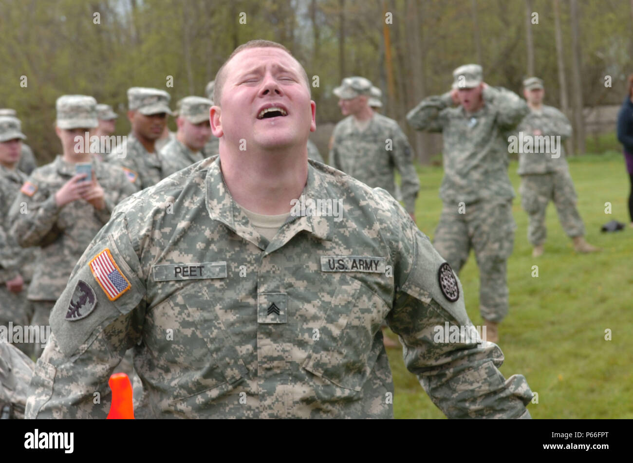 Sgt. Matthew Peet, a Soldier assigned to the 144th Military Police ...