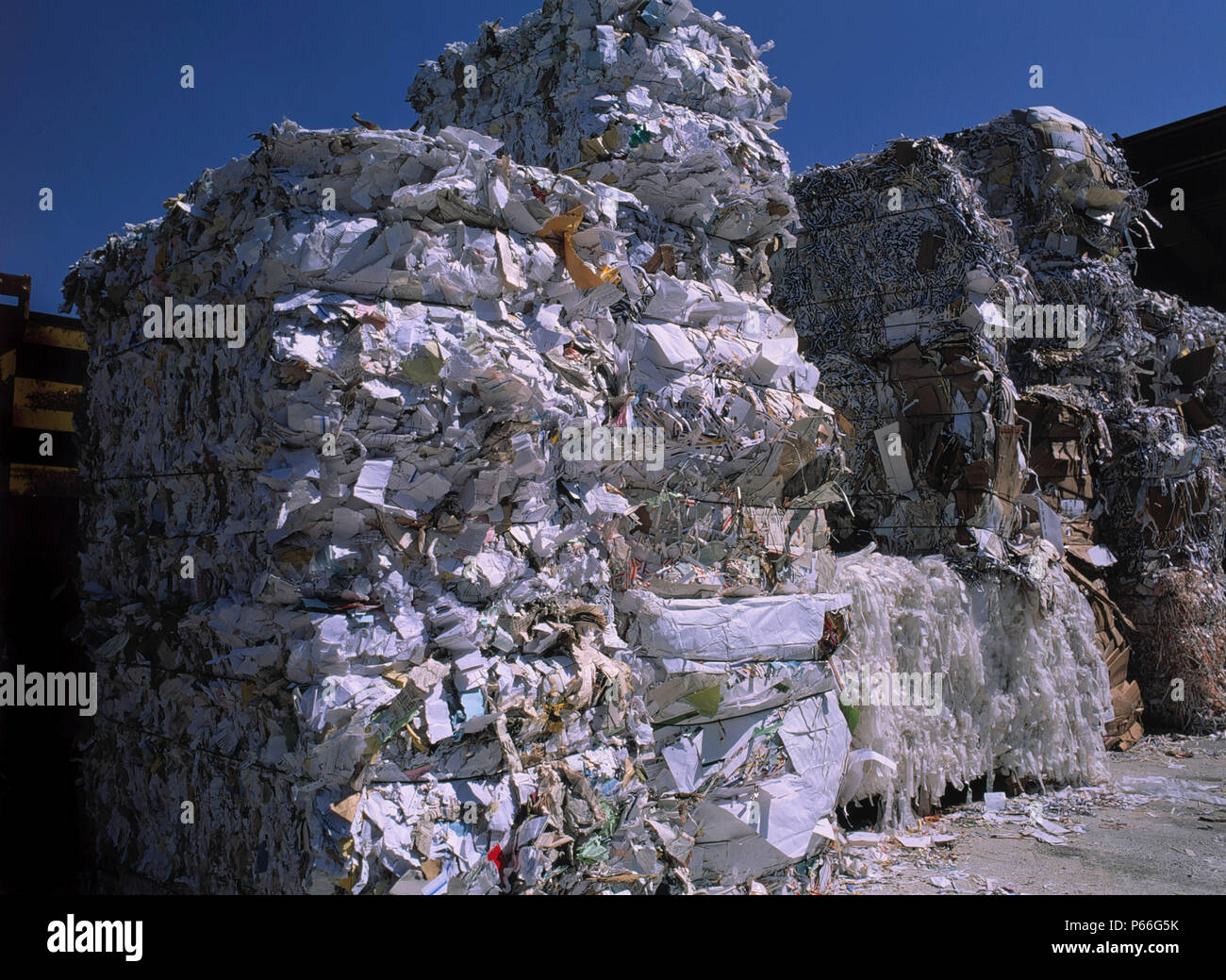 Waste paper recycling collecting point hi-res stock photography and ...