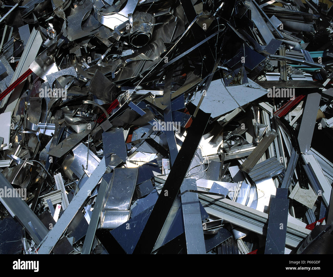 Aluminium scrap collected for recycling Stock Photo - Alamy