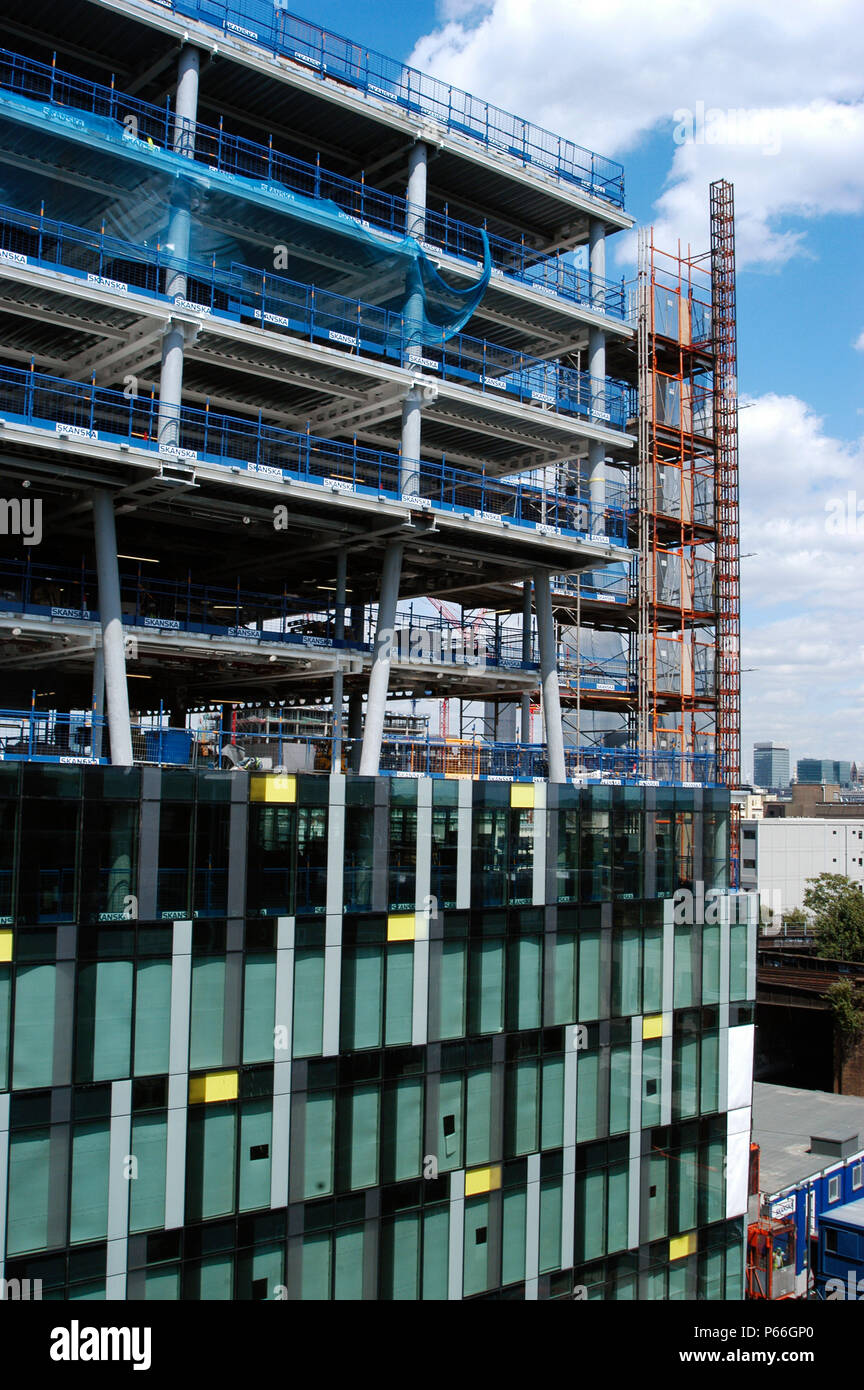 Palestra building under construction, now home to TfL, Southwark ...