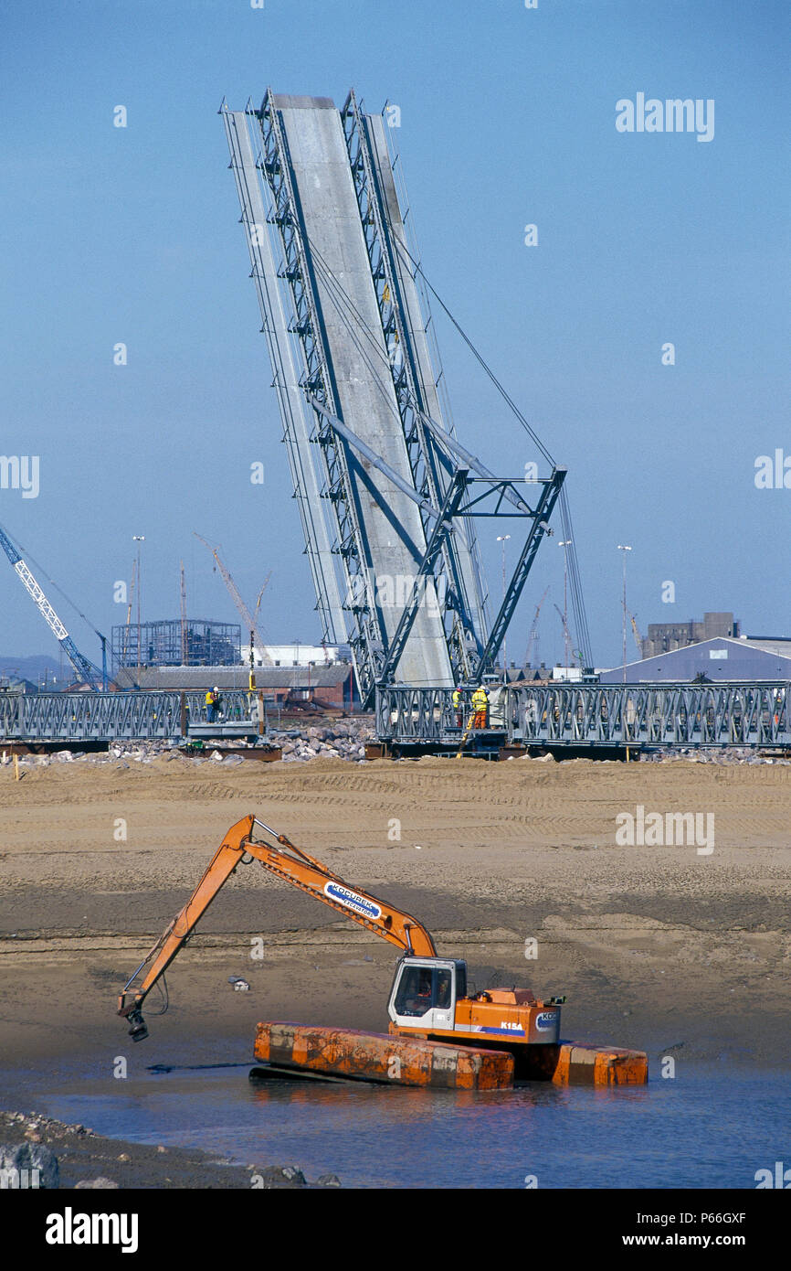 Kocurek K15A excavator during marine works Stock Photo - Alamy