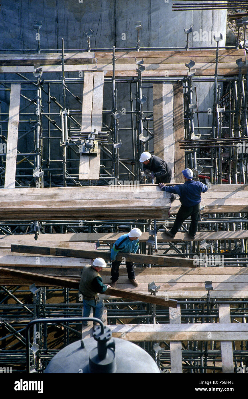 Construction of cement works. UK Stock Photo - Alamy