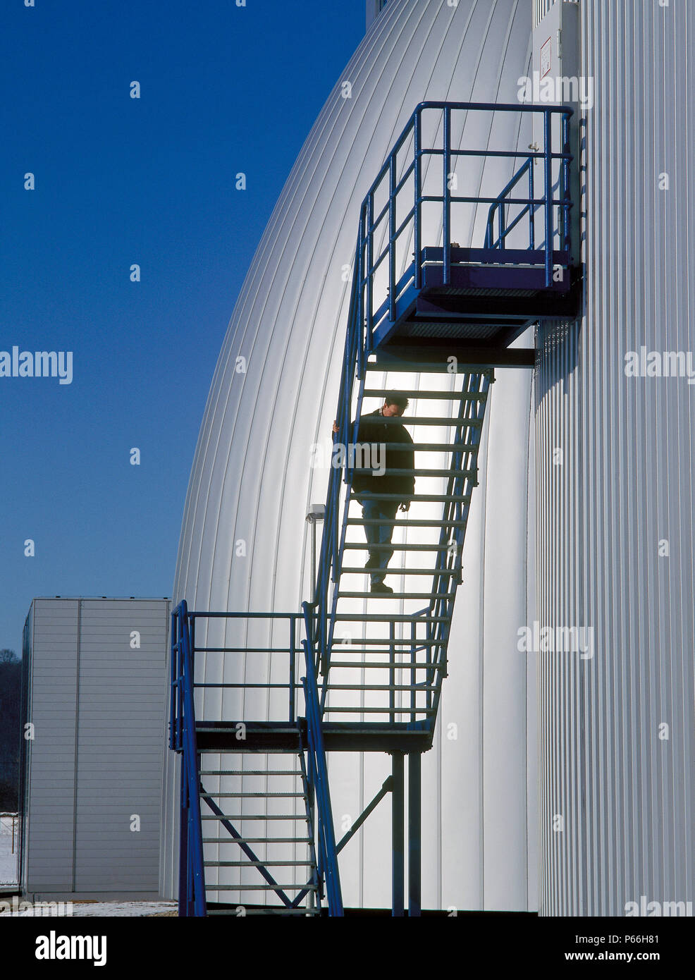 Biological fermentation tank at sewage farm and water purification ...