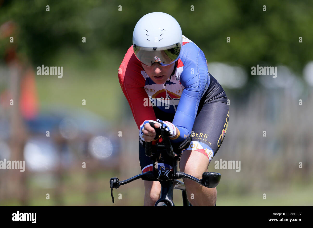 Dame Sarah Storey of Storey racing in the women's elite race during the ...