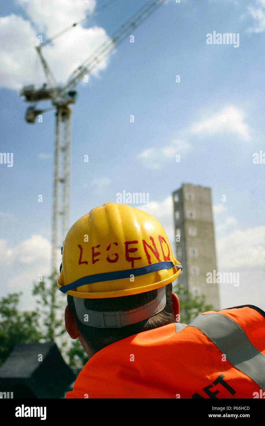 Foreman hard hat Stock Photo - Alamy