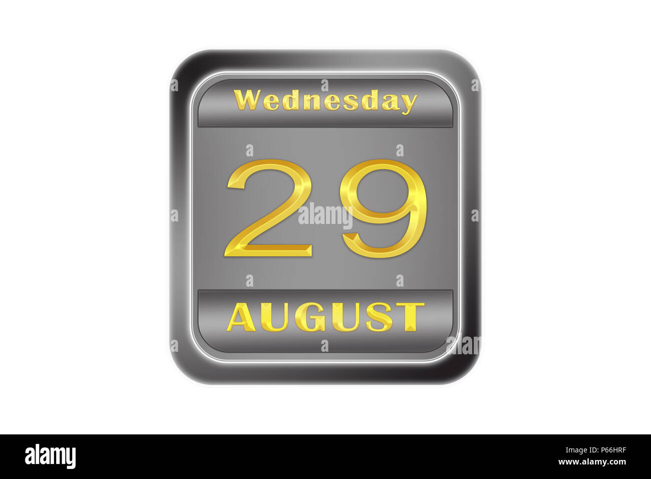 August 29 date digital calendar hi-res stock photography and images - Alamy